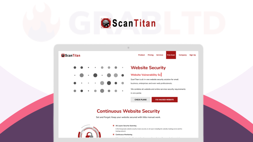 Scantitan Lifetime Deal | Website Security & Threat Intelligence Solution